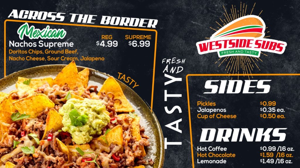 WestsideSubs-TVmenu2 | E-Interactive Marketing Solutions